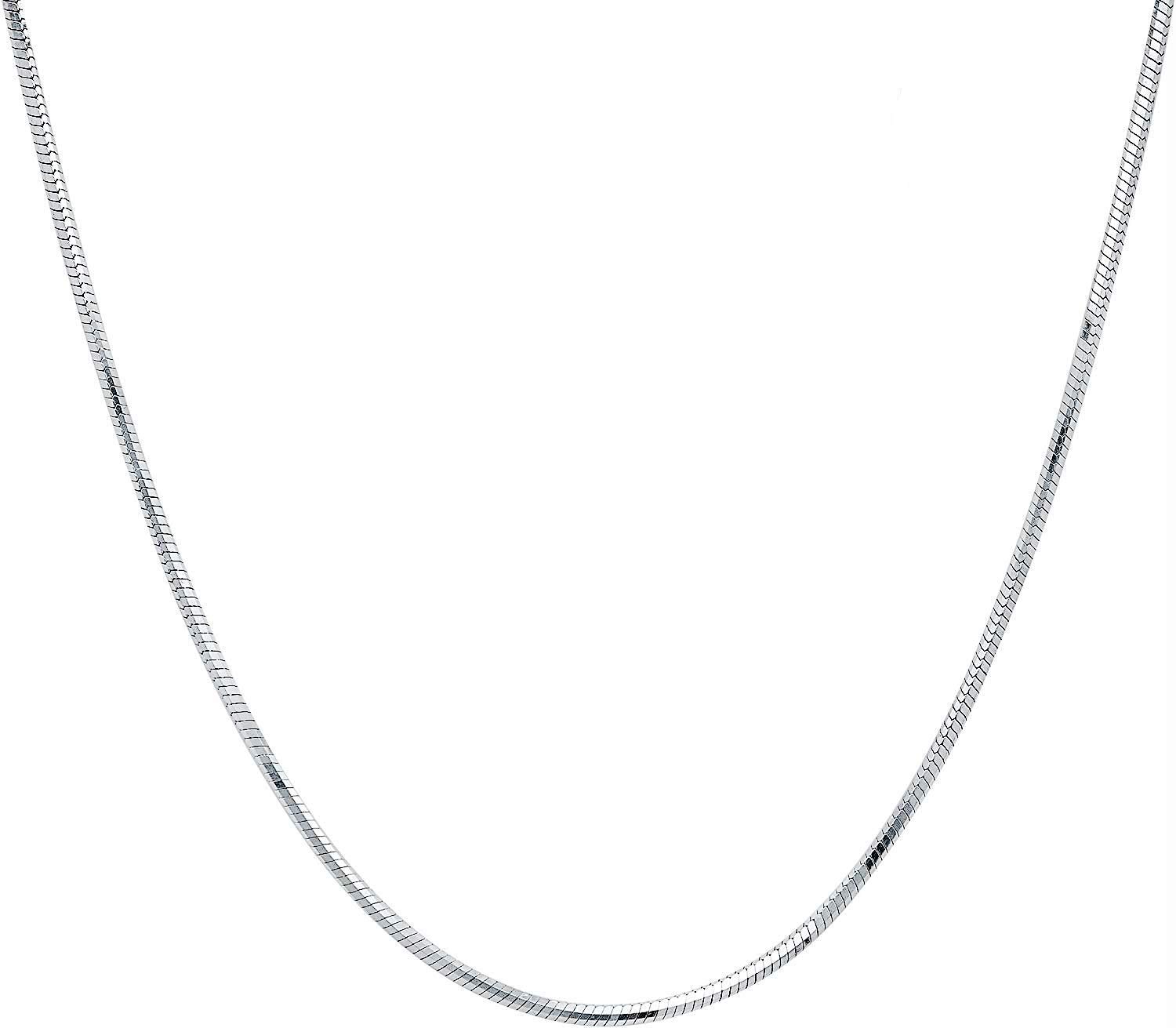 925 Sterling Silver Italian 1mm Magic Snake Chain Crafted Necklace Lightweight Strong - Lobster Claw Clasp With Extra Clasp (sterling-silver, 18 Inches)