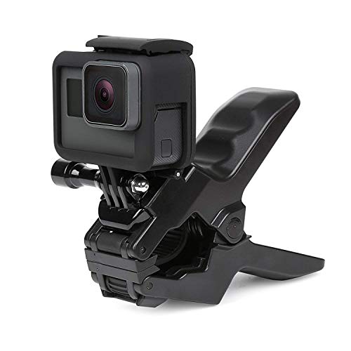 Eyeon Jaws Flex Clamp Mount Accessory Holder with Adjustable Gooseneck Arm for GoPro 2018 7 6 5 4 3, Xiaomi YI 4K, SJCAM, Campark, Apeman, Crosstour, Victure Camera