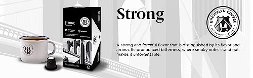BREWKLYN COFFEE for Nespresso Original Machine 120 pods Certified Genuine Espresso Variety Pack Pods Compatible with Nespresso Original (Strong)