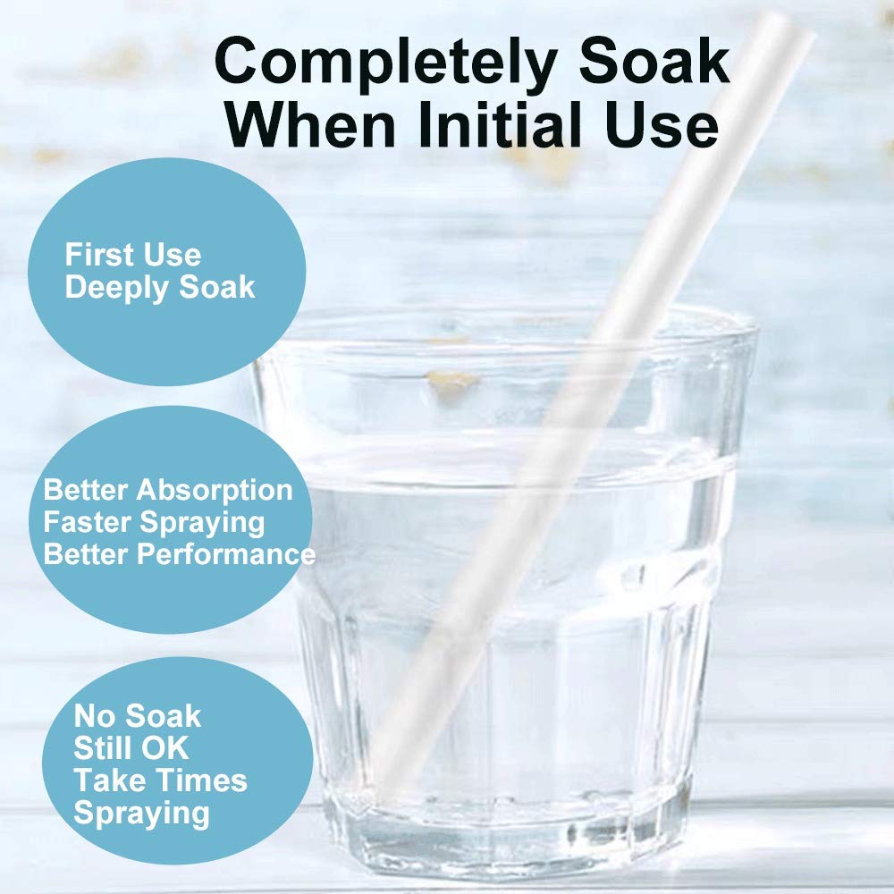 32 Pack Cool Mist Humidifier Sticks Superior Non-Glue Sticks Air Purifier Essential Oil Diffuser Replacement Wicks Cotton Filters (Glue-Free Humidifier Wick Sticks)