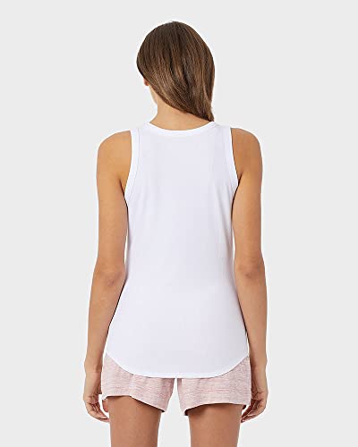 32 Degrees Cool Women's Soft Rib High Neck Comfort Everyday Tank, White, XX-Large