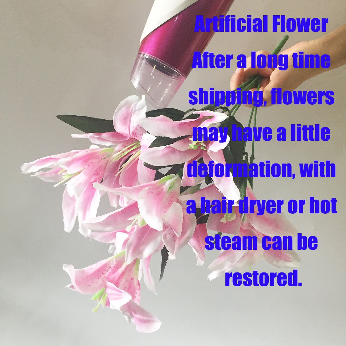 Artfen Artificial Lily 10 Heads Fake Lily Artificial Flower Wedding Party Decor Bouquet Home Hotel Office Garden Craft Art Decor Yellow