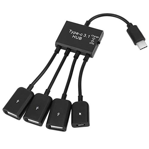 USB Hub Portable USB Hub Portable USB-C/Type-C Male to 3 USB Ports Female + Micro USB Female Power Charging OTG HUB Cable Connector Splitter