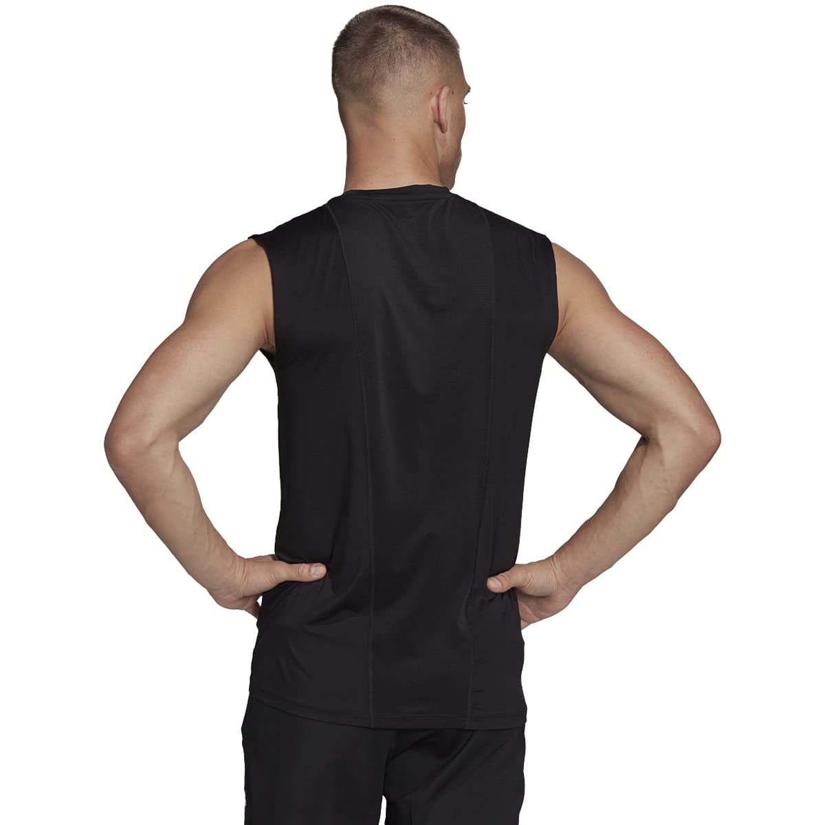 adidas mens Techfit Sleeveless Fitted Top Training, Black, XX-Large