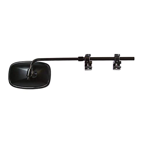 CIPA USA 11980 Universal Bar Towing Mirror Kit, black
