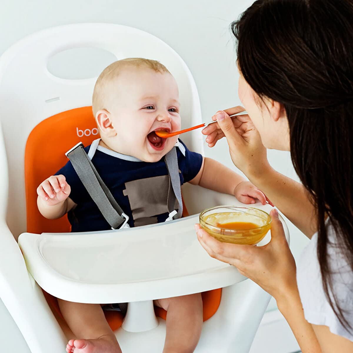 Boon Swap 2-in-1 Baby Spoon, Blue/Orange