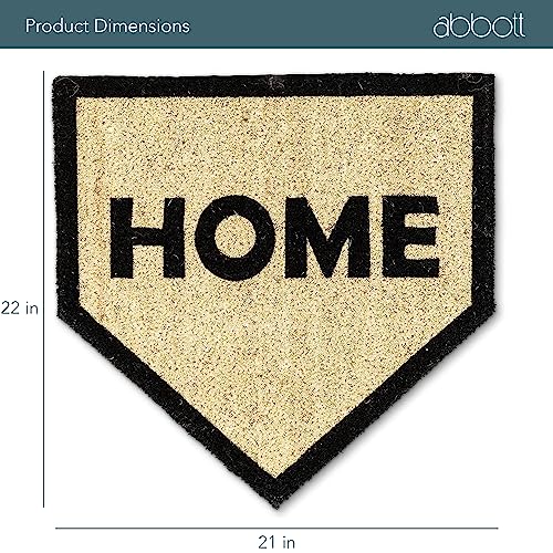 Abbott Collection 35-PFW-SH-1151 Home Plate Doormat, 21" x 22"