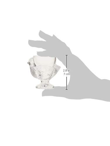 Abbott Collection Glass Chicken Egg Cup