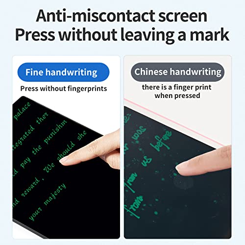 Amoretti Sonnet Mini LCD Writing Tablet, 9.5in Double Display Erasable Reusable Electronic Drawing Pads, Electronic scratchpad for Kids and Adults(Black…