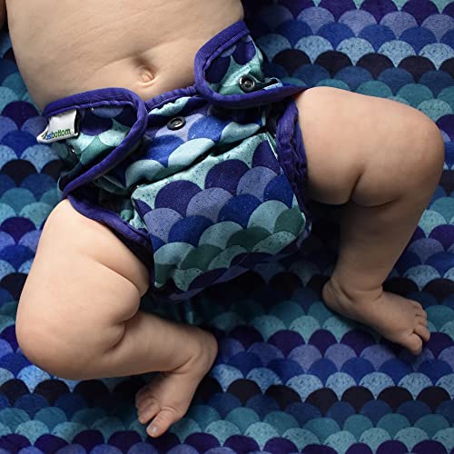 Best Bottom Regular All in Two Diaper Cover | Adjustable Snap Cloth Diapers for Babies | Eco Friendly Reusable Diapers with Waterproof Gussets | Newborns Thru Toddlers 8-35+ Lbs. (Far Far Away)
