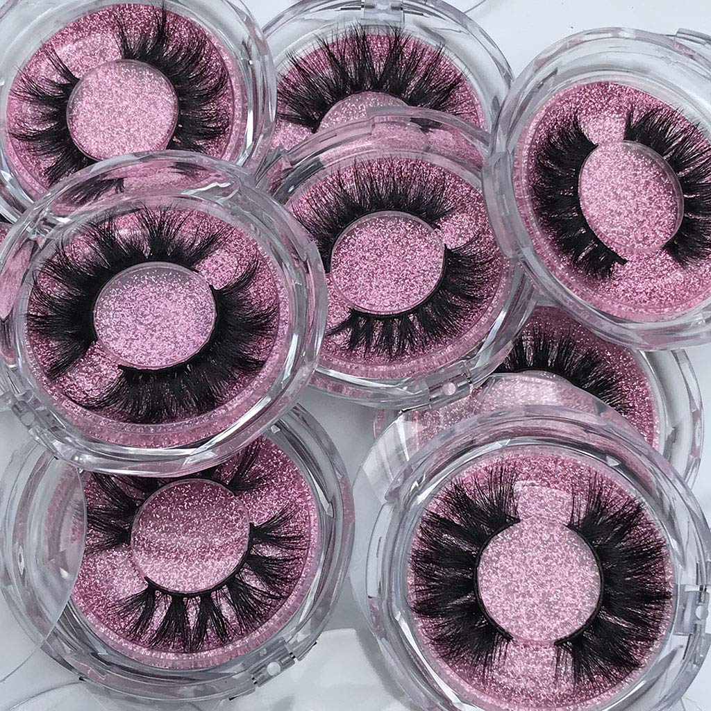 3D Mink Eyelashes 10 Styles Luxurious Fluffy False Lashes 100% Siberian 3D Mink Fur Eyelashes Reusable Handmade Natural Look Lashes Fake Eyelashes