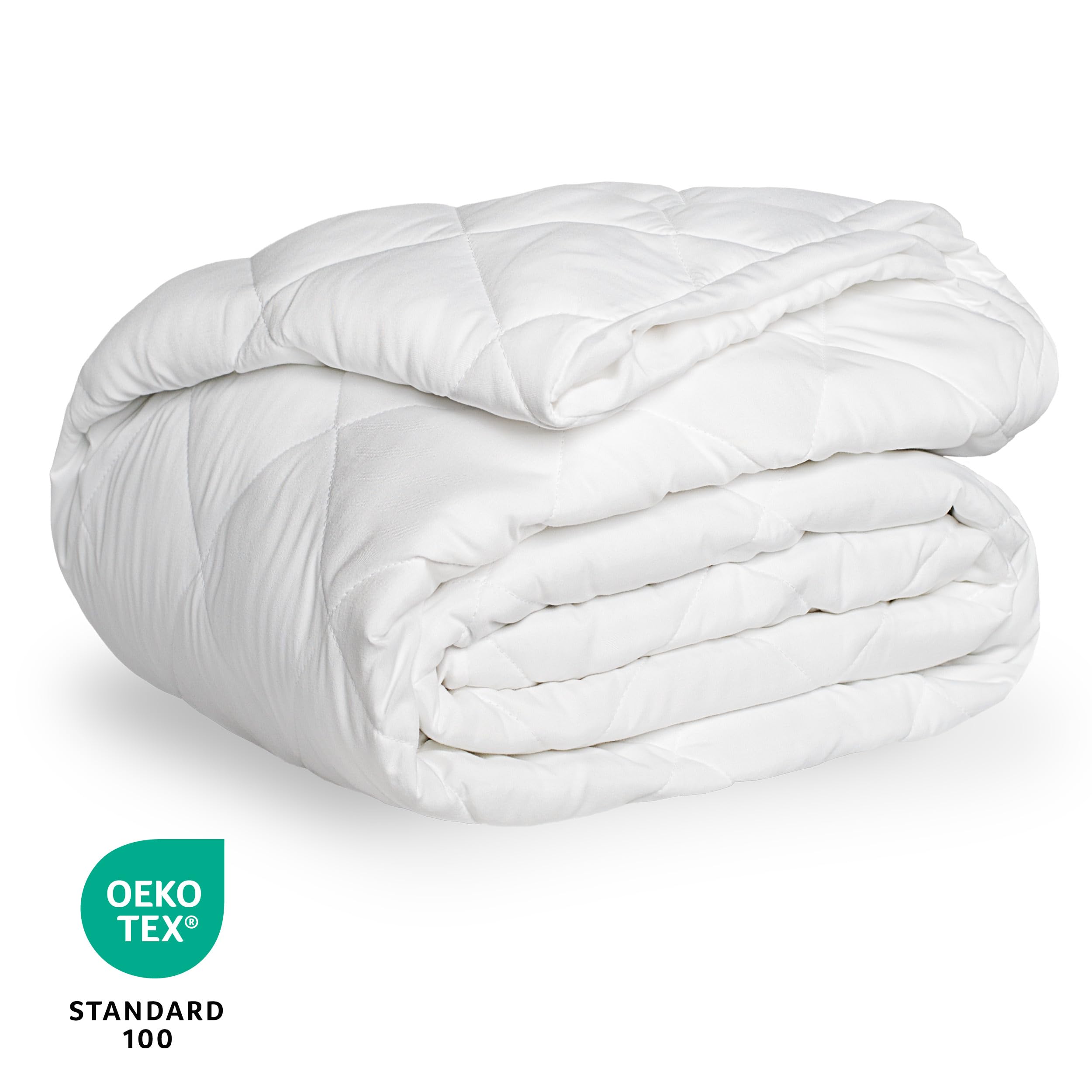 Bare Home Twin XL Mattress Pad (Twin Extra Long) - Soft Mattress Topper for College Dorm Room Essentials - Quilted Mattress Protector - Easy Care, Fitted Mattress Cover - Up to 15 Inches Deep, 39"x80"