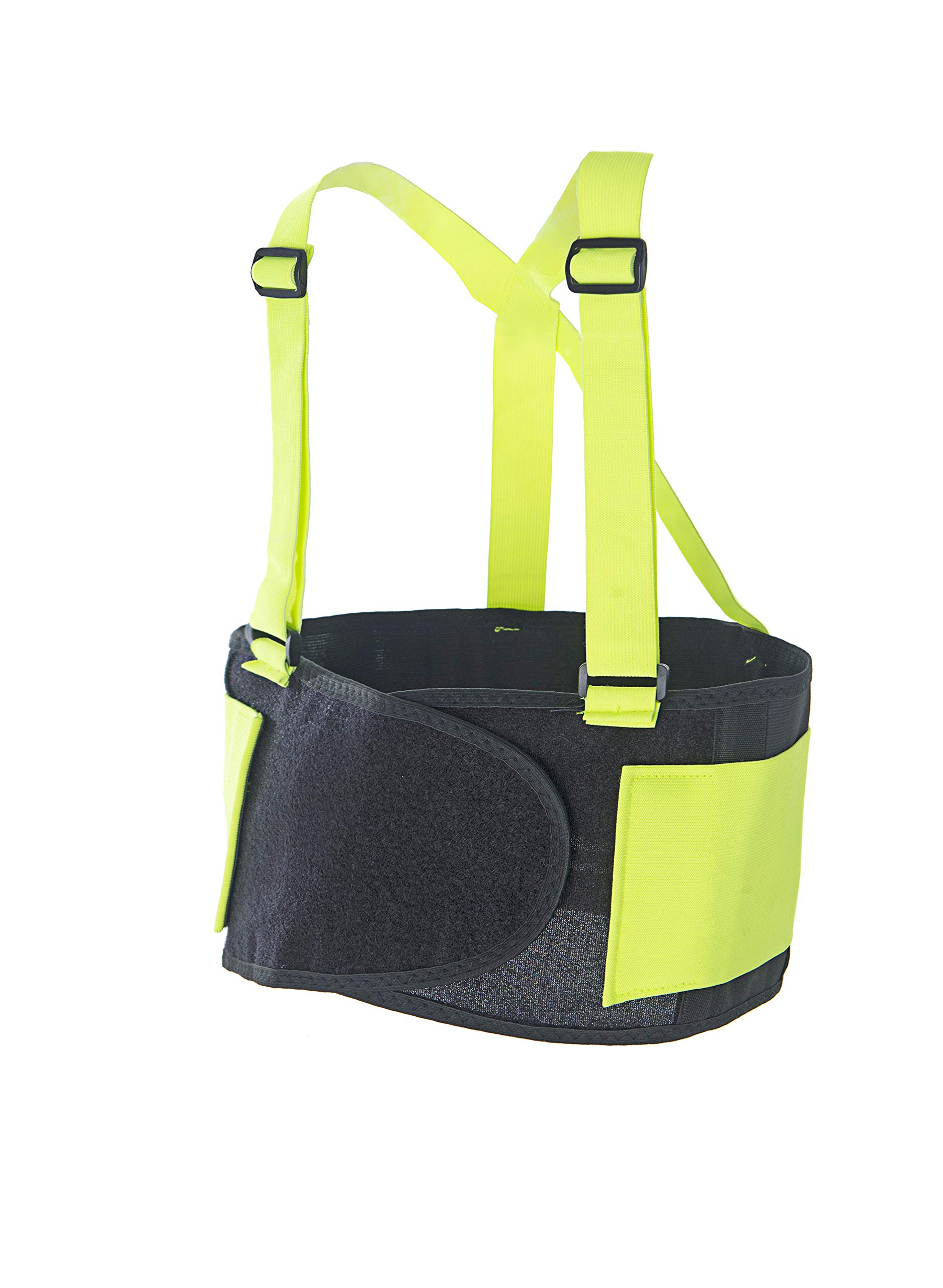 Cordova Back Support Belt with Attached Suspenders, Quick Adjust Elastic Outer Panels