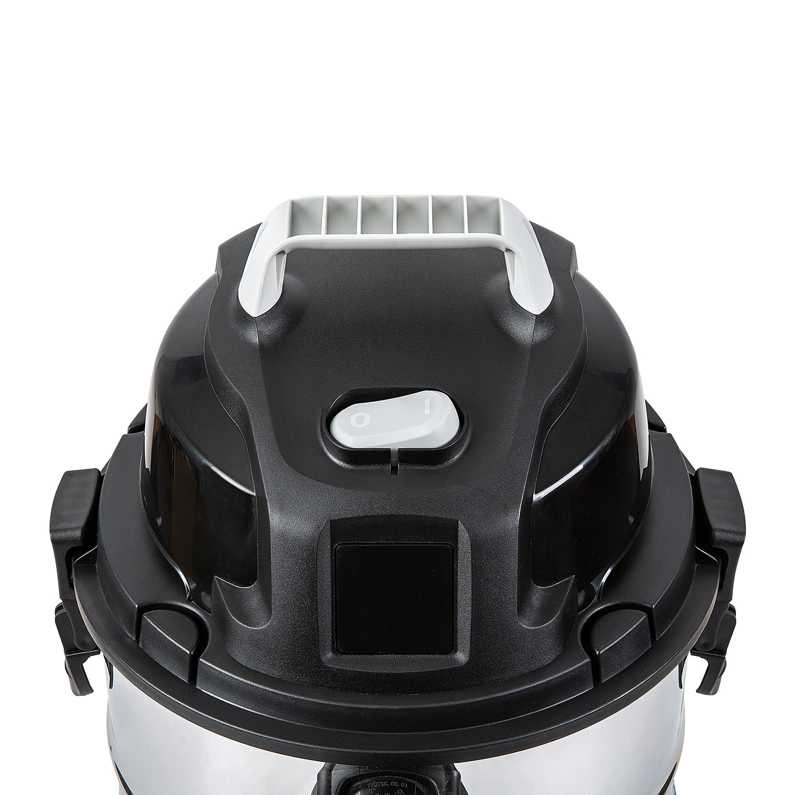 Amazon Basics 6 Gallon, 3.5 HP Stainless Steel Wet/Dry Vacuum, Ss, Grey, Black