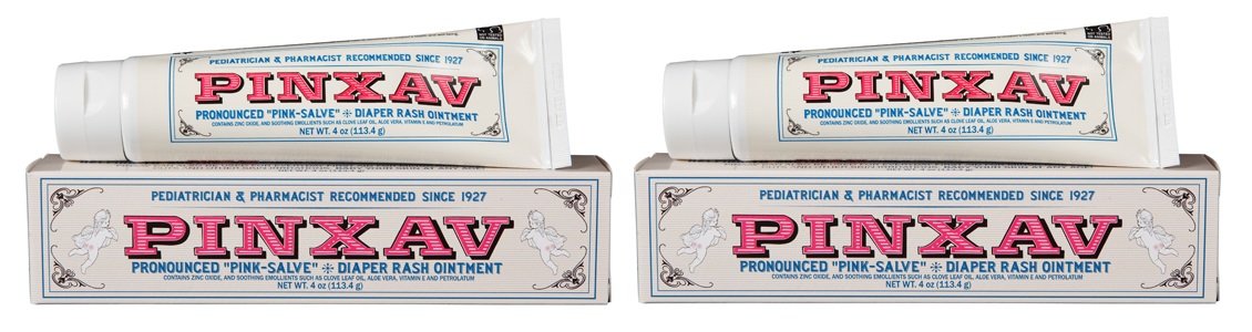 PINXAV Diaper Rash Ointment 4 oz (Pack of 2)