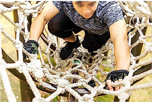 EkiDaz HXRW Rope Net Protective Safety Net Wear-Resistant Rope Climbing Net Anti Fall Net for Garden Treehouse Fence Decoration Playground Sets for Backyards (Size : 2 * 5m(6.6 * 15.15ft))