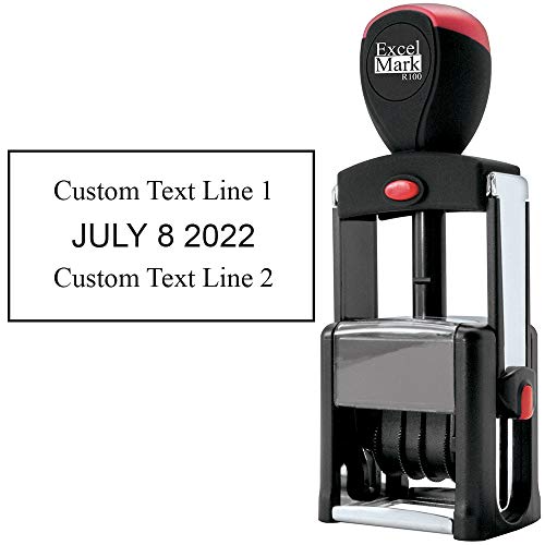 Date Stamp Self Inking Heavy Duty - ExcelMark (R100 Black Ink)