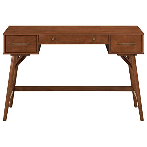 Coaster Furniture 3-Drawer Writing Desk Walnut 800744