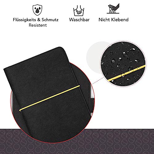 Moonsafari A5 Reusable Notebook Cover & Rocketbook Cover Smart Business Notebook Cover for Everlast, Fusion, Wave, Moleskin and More with Pen Loop & Business Card Holder - Brown,A5/Executive 8.8" x 6"