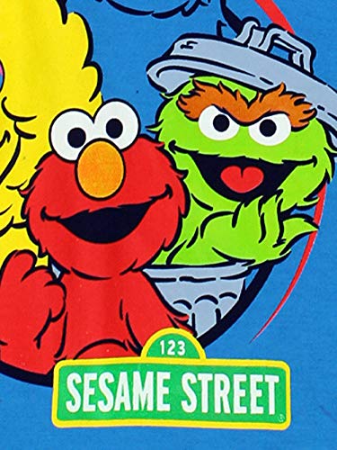 Sesame Street Boys’ Short Sleeve T-Shirt for Infant and Toddler – Blue or Red