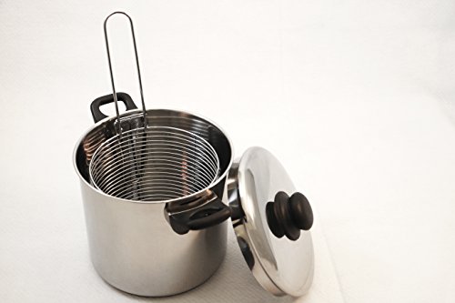 Excelsteel 6 Quart Stainless Steel Stove Top Deep Fryer