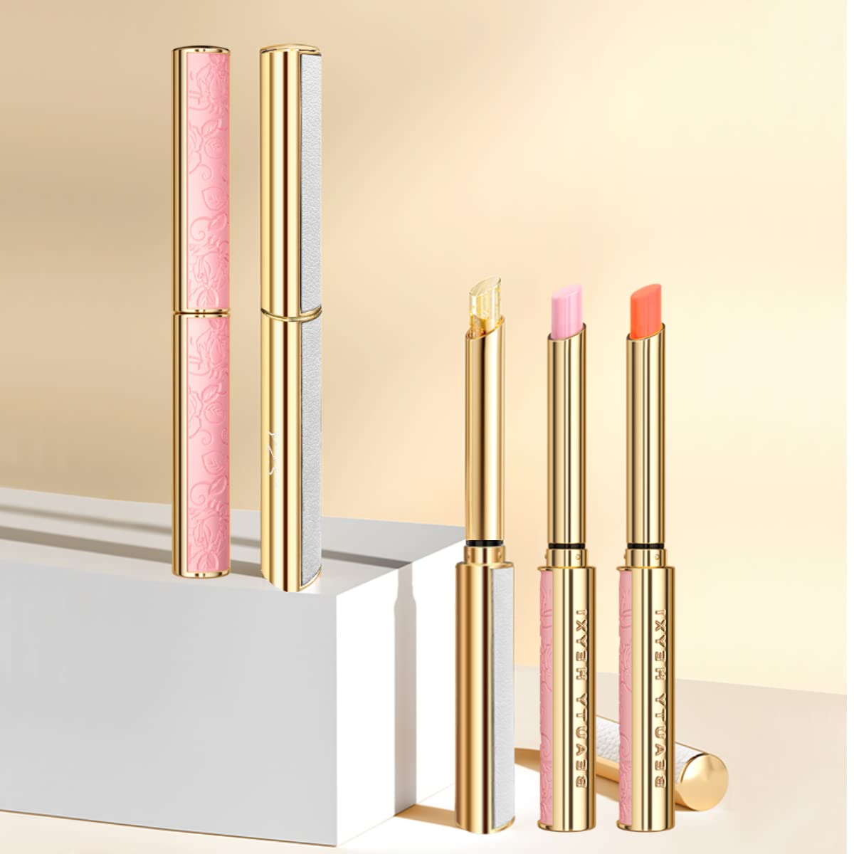 3 Pieces Color Changing Lip Balm Set, Magic Color Change Lipstick, PH Lip Balm Moisturizing Lipsticks for Women and Girls (Set A)