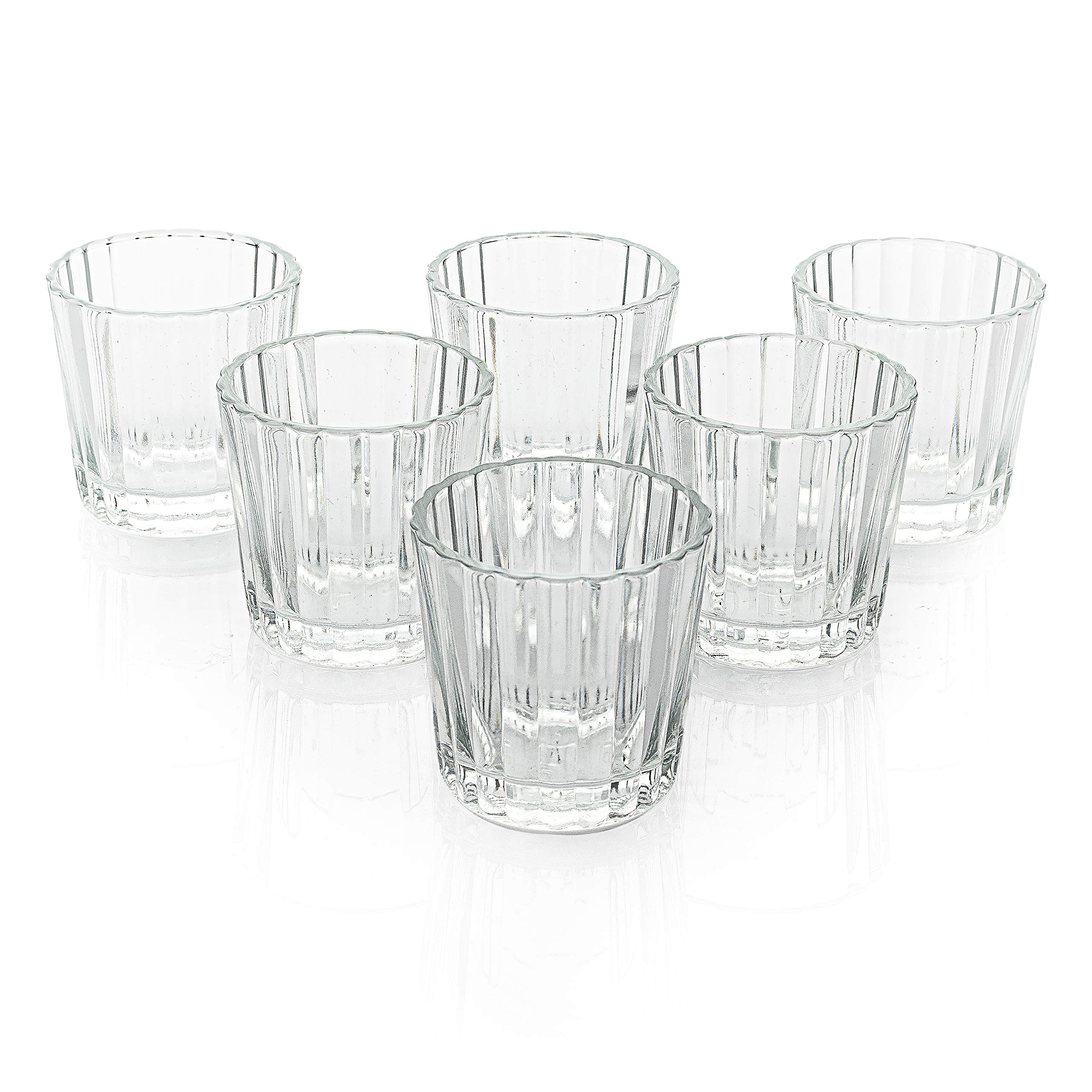 3BL Endurance Tequila/Mezcal Shot Glasses, SET OF SIX, Double Shot Size (2.7 oz)
