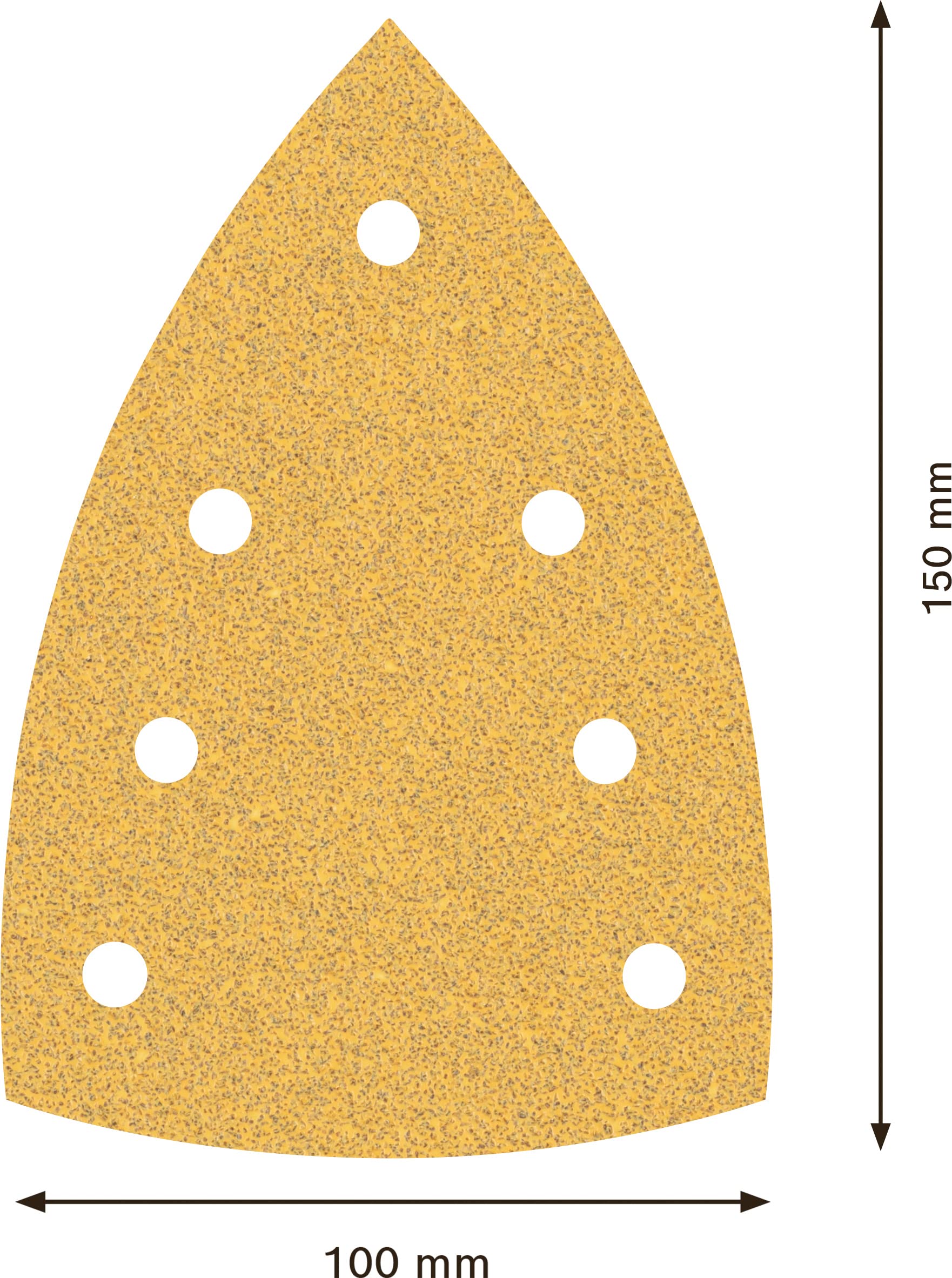 Bosch Professional 10x Expert C470 Sandpaper (for Hardwood, Paint on Wood, 100x150 mm, Grit 60, Accessories Multi Sander)