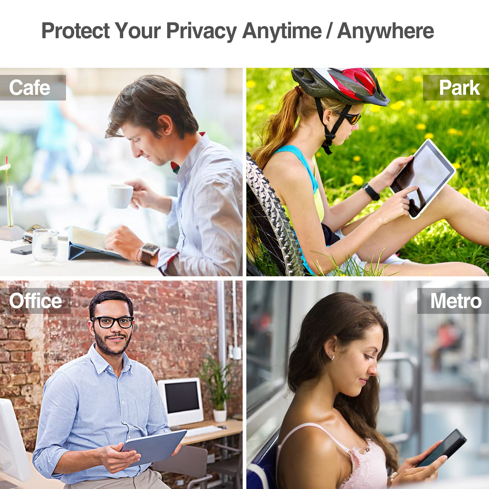 ProCase 1 Pack for iPad Air 5th 2022/ Air 4th 2020/ iPad Pro 11 4th 2022/ 3rd 2021/ 2nd 2020/ 1st 2018 Privacy Screen Protector, Anti-Spy Tempered Glass for 10.9 iPad Air 5 4 / iPad Pro 11" 4 3 2 1