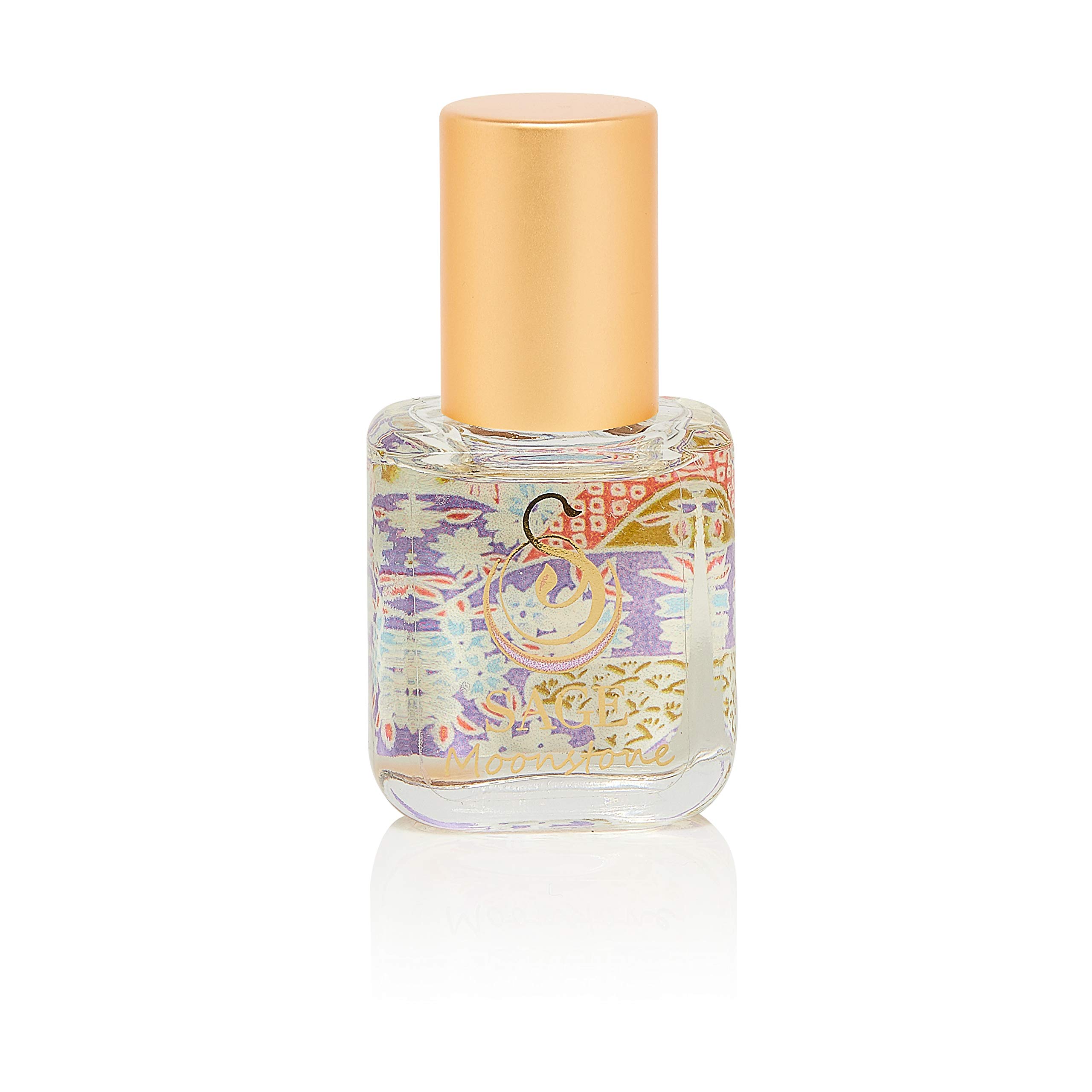 Moonstone Organic Perfume Oil Extract Roll-On by Sage- 1/4 oz, Vegan & Cruelty-Free, Floral Scent, Gardenia, Paperwhites, Stargazer Lily