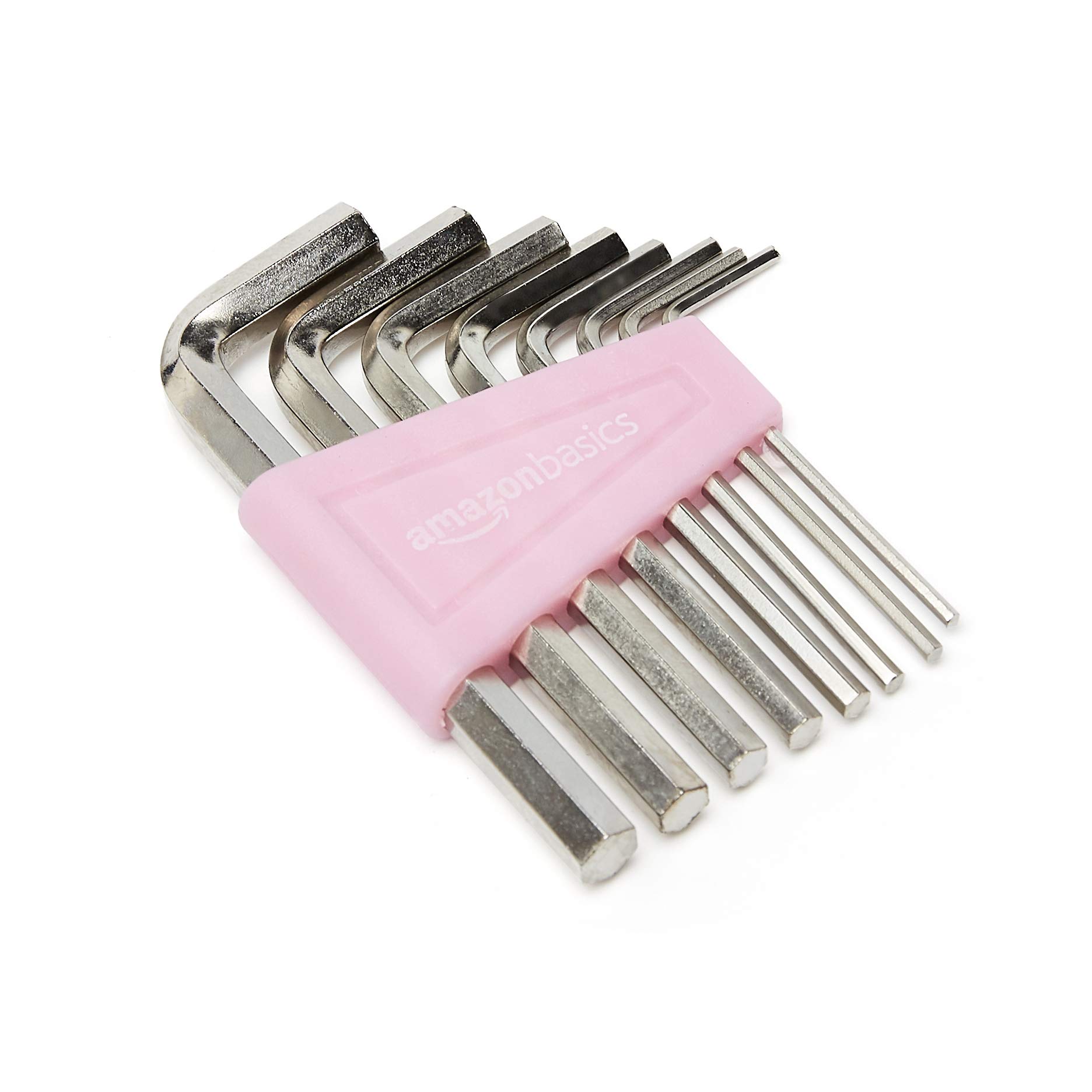 Amazon Basics Household Tool Set with Tool Bag - 165-Piece, Pink