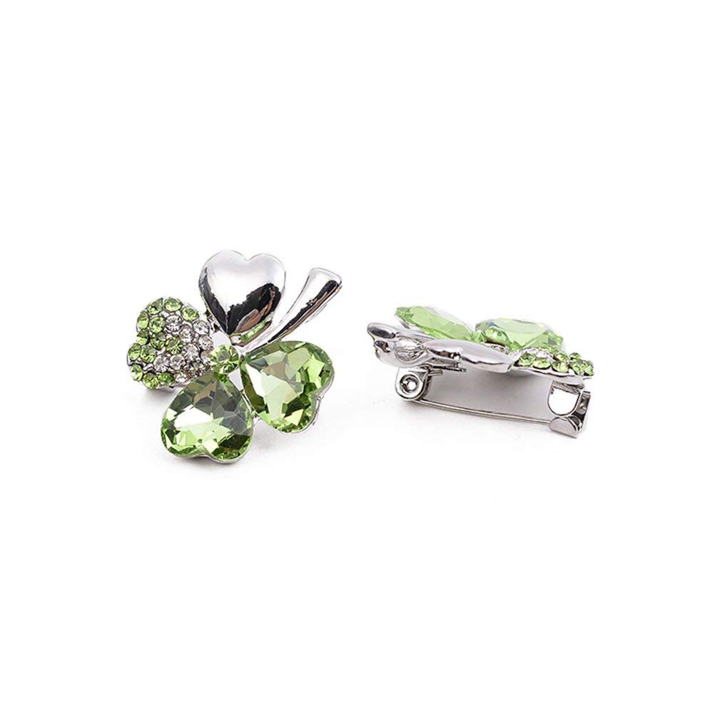 BinaryABC St.Patrick's Day Shamrock Brooch Pins,St.Patrick's Day Costume Accessory Decorations