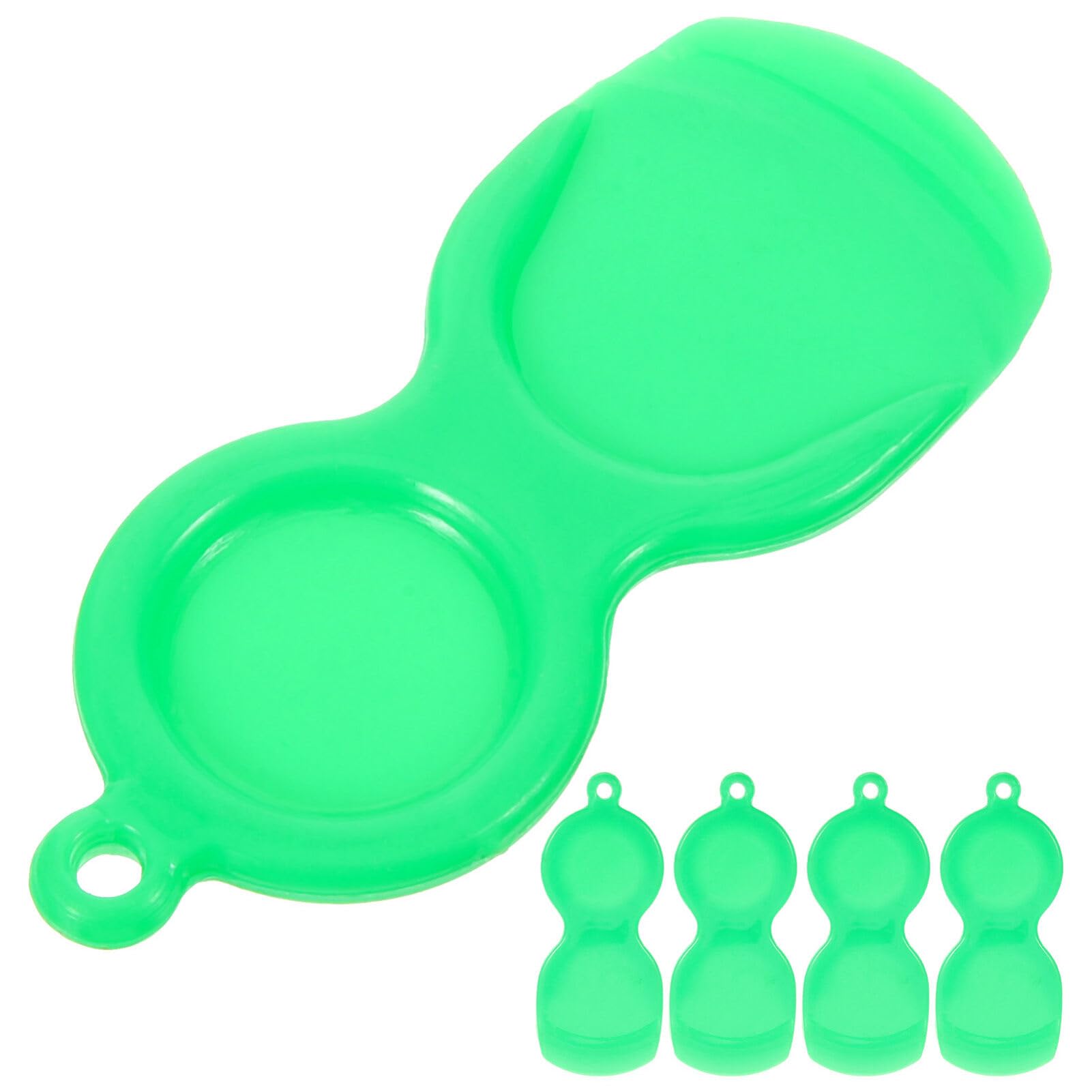 Luxshiny Ticket Scratcher Keychains, 5pcs Small Scraper Tools Scoop Shape Scratcher Keyring For Tickets Stickers Labels Films Sublimation