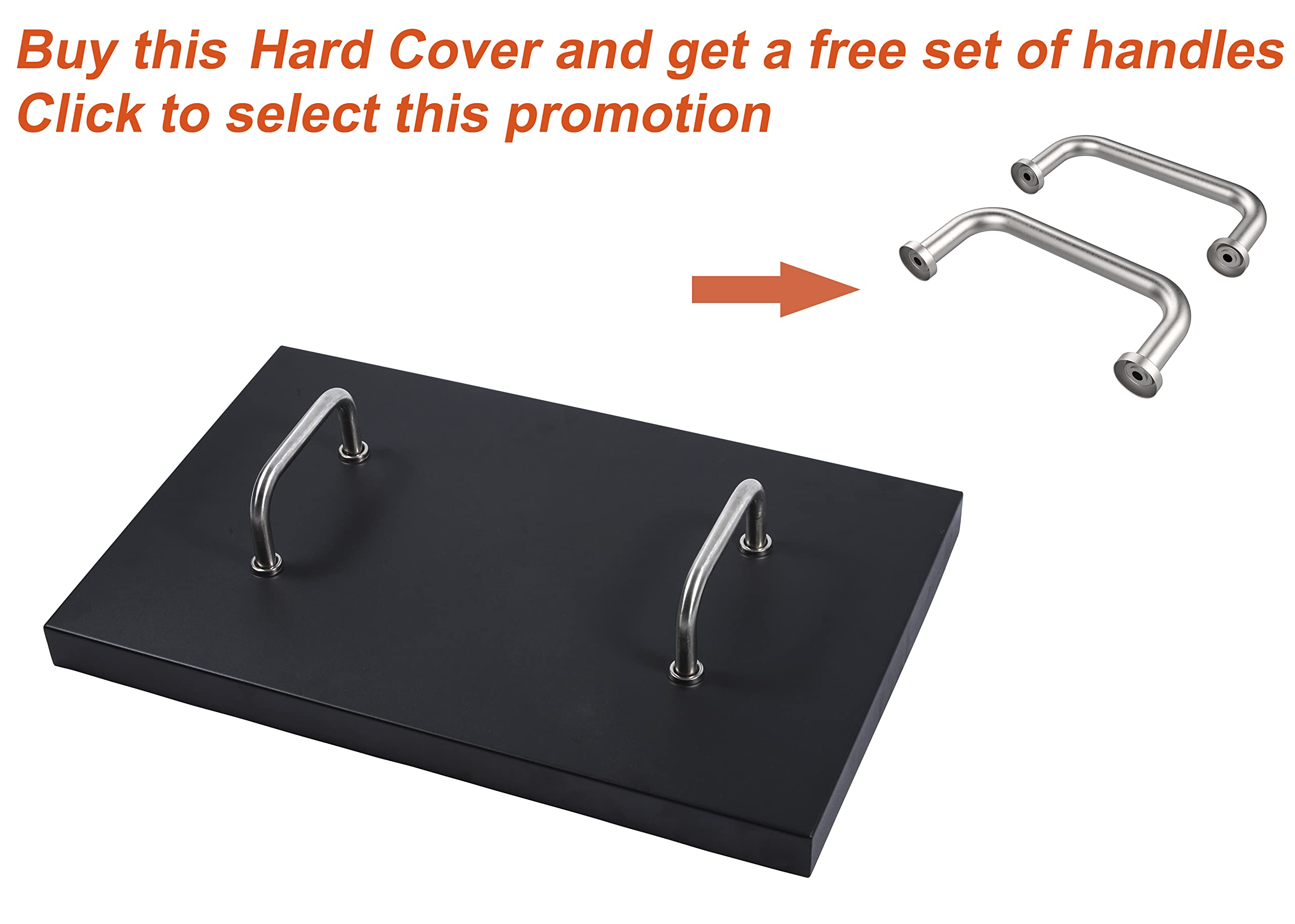 5003 Hard Top Lid Cover with Handle for Blackstone 28β Outdoor Griddle, Hard Cover for Blackstone 28 inch Front or Rear Grease Model, Black