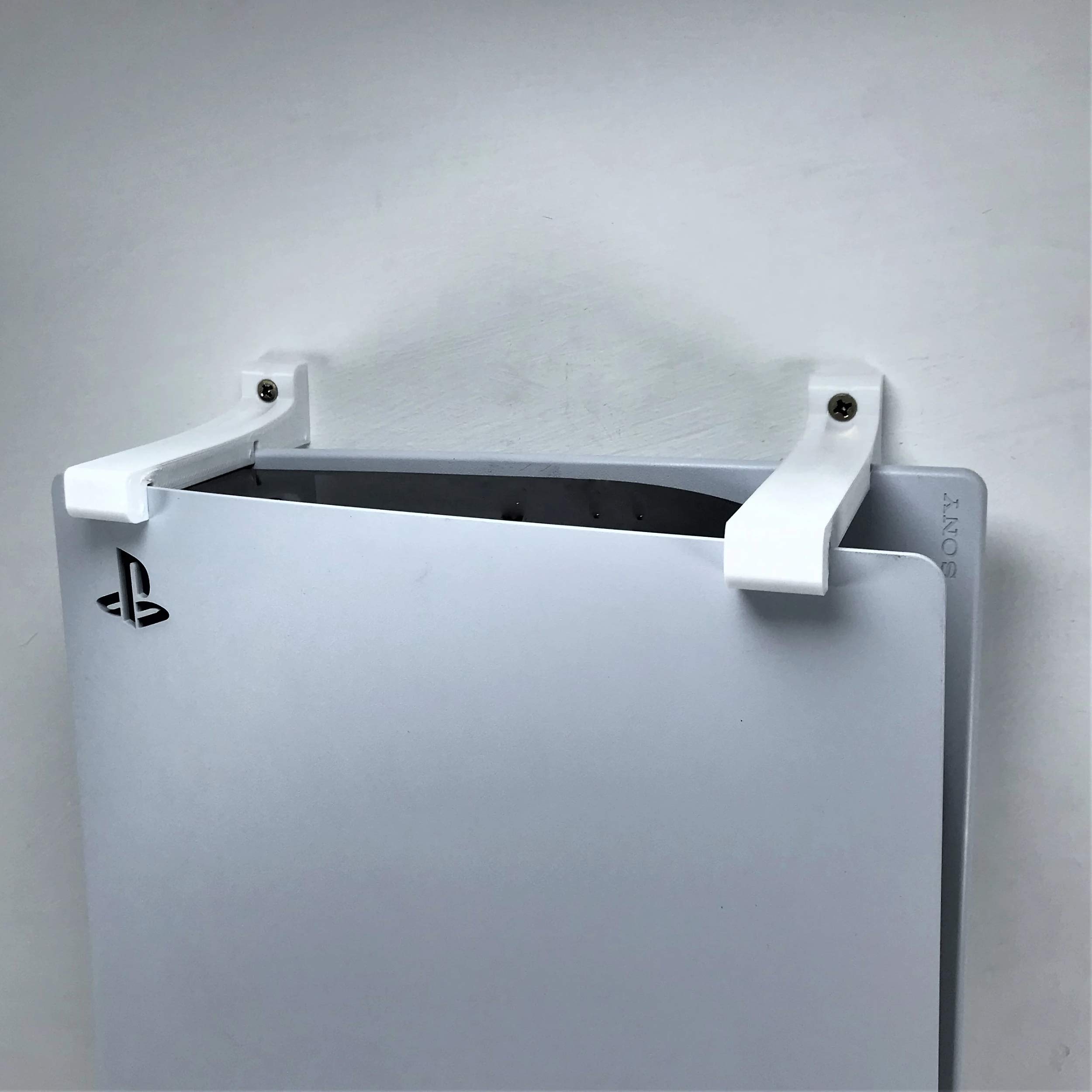 3D Cabin PS5 Wall Mount Wall Bracket Holder Stand for Play Station 5 Disc Corner Support Any Orientation Grey Left