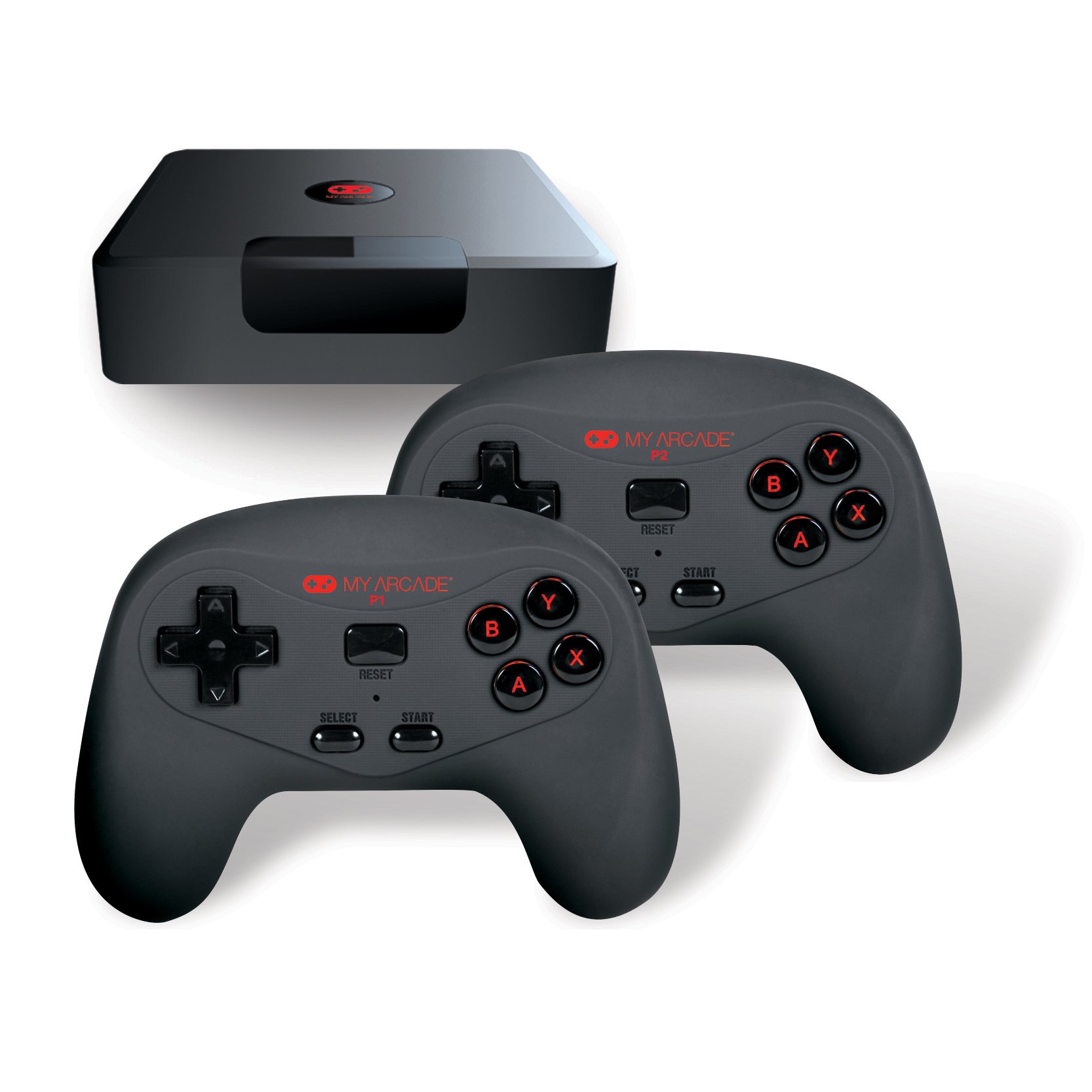 Bionik DRMDGUNL3213 Game Station Wireless Plug & Play Game Console with 2 Controllers, Black