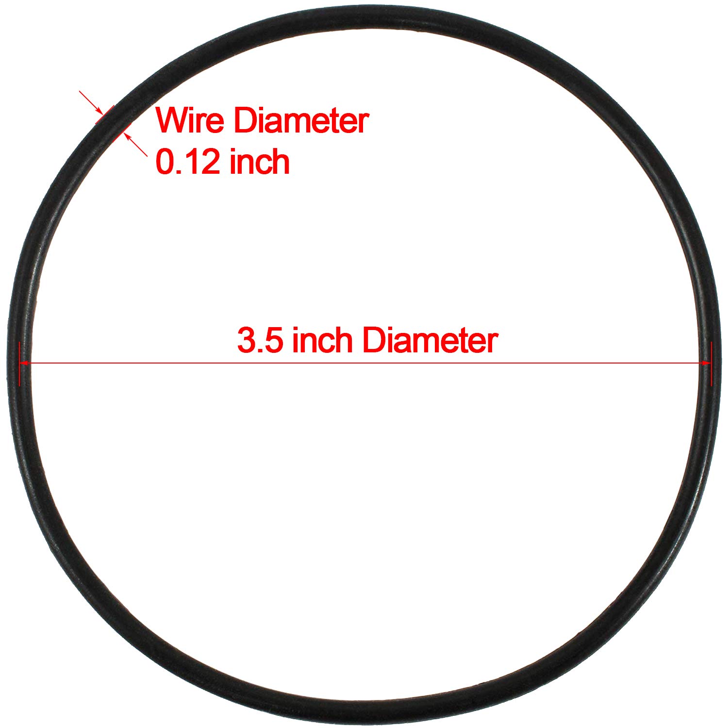 ANCIRS 3 Pcs 3.5" O.D. Replacement O-Rings for 10" Reverse Osmosis Water Filter Housing