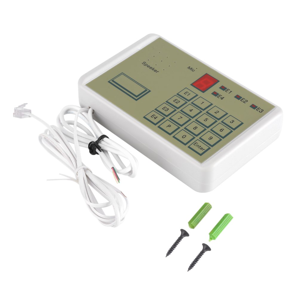 Telephone Dialer, Wired Telephone Voice Auto dialer Burglar Security Wired Home Security System with Phone Dialer House Office Alarm System