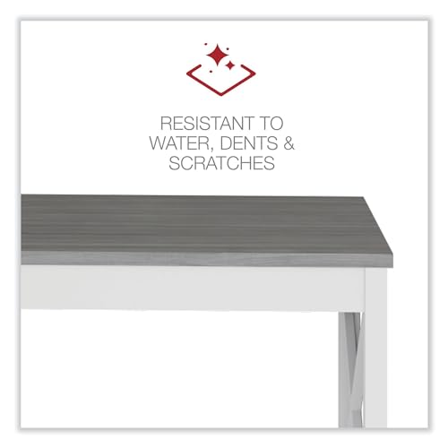 Alera ALEWSF4824GY 47.24 in. x 23.62 in. x 29.53 in. Farmhouse Writing Desk - Gray