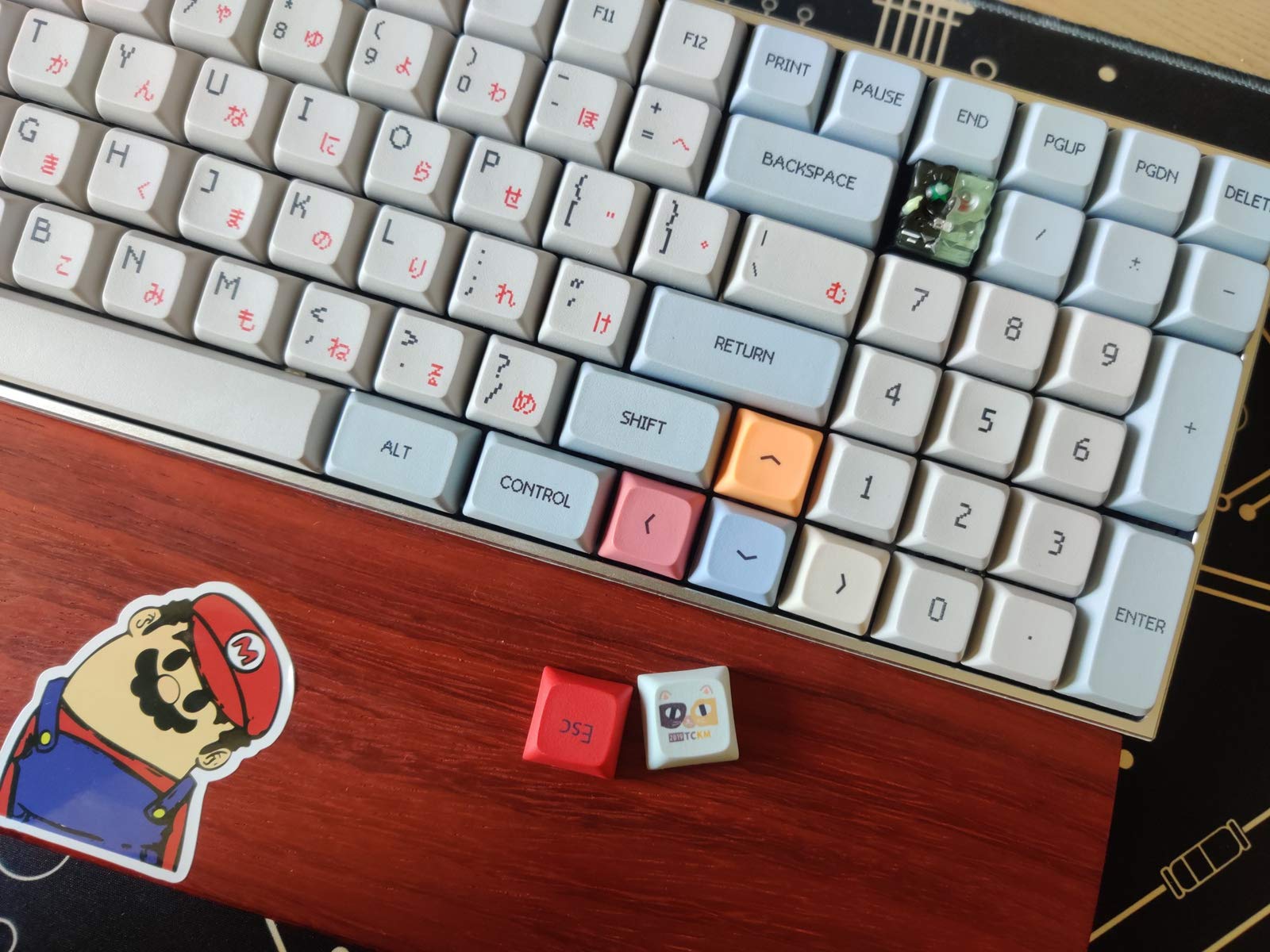 XDA Profile Dye-Sublimation PBT Keycap WASD R4/ESC Arrow Key Cap Switch for Cherry RGB MX Mechanical Gaming Keyboards Replacement (Esc)