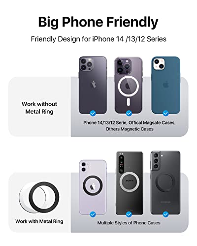 andobil Magnetic Phone Grip Bling & Carbon Fiber
