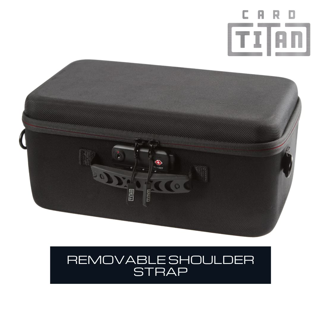 Card Titan Pro Graded Card Storage Box - Great CSG & PSA Graded Card Case with Zipper Lock - 36 Slot Trading Card Storage Box Fits 36 PSA or CSG Graded Slabs and Graded Cards