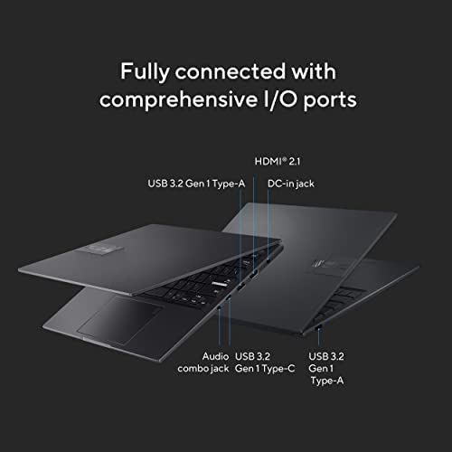 ASUS Vivobook 14X Laptop, 14” WUXGA Display, Intel Core i5-13500H CPU, NVIDIA GeForce RTX 2050, 8GB RAM, 512GB SSD, Windows 11 Home, Indie Black, K3405VF-DS51