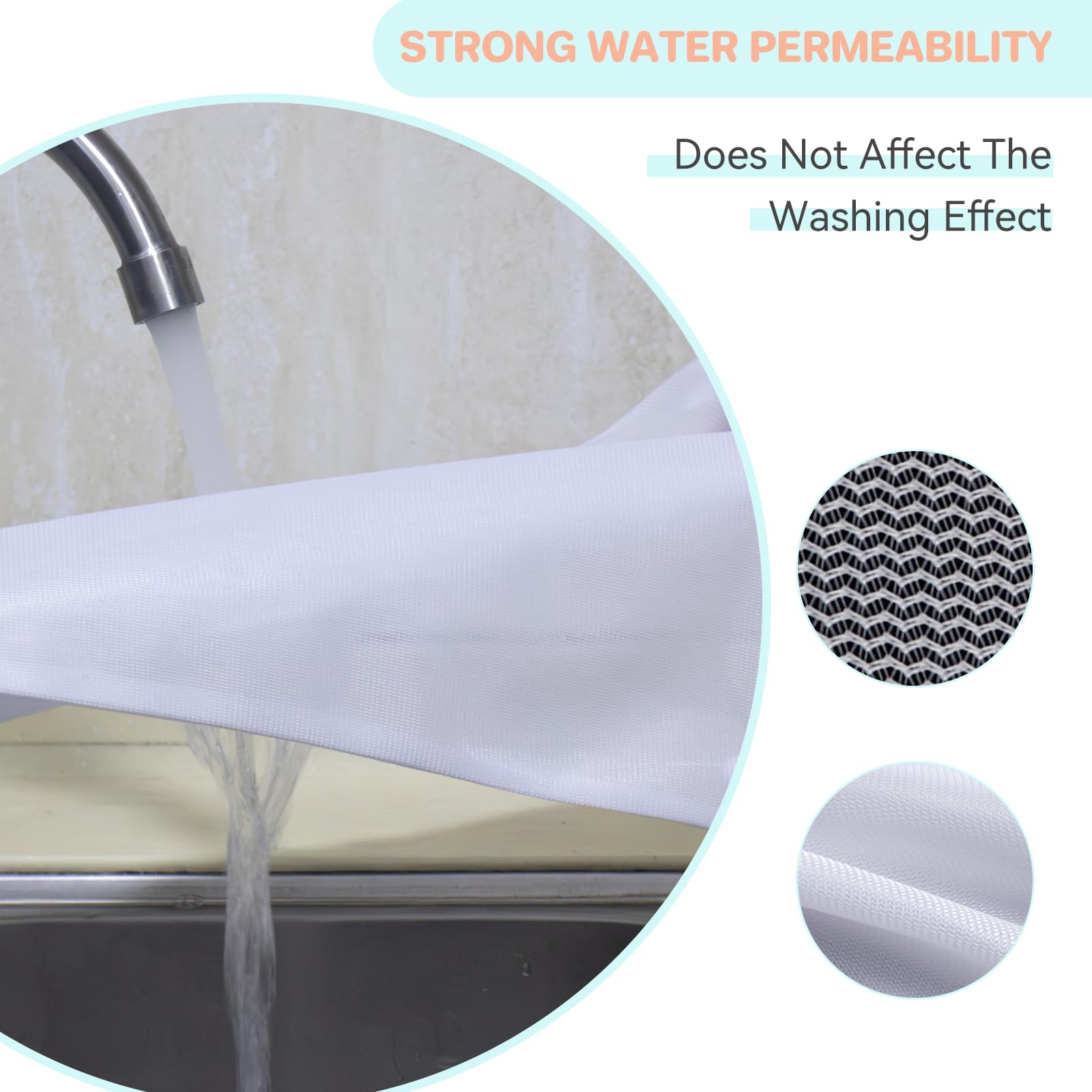 Iorbur Small Laundry Net for Washing Machine, Laundry Net 30 x 40 & 40 x 50 cm, Suitable for Sweaters, Coats, Socks, Shirts, Stuffed Animals, Jeans, etc. - 2 Pieces