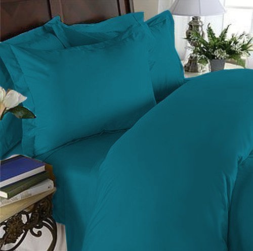 Elegant Comfort 1500 Thread Count Egyptian Quality 4-Piece Bed Sheet Sets, Deep Pockets - Luxurious Wrinkle Free & Fade Resistant, Queen, Turqouise