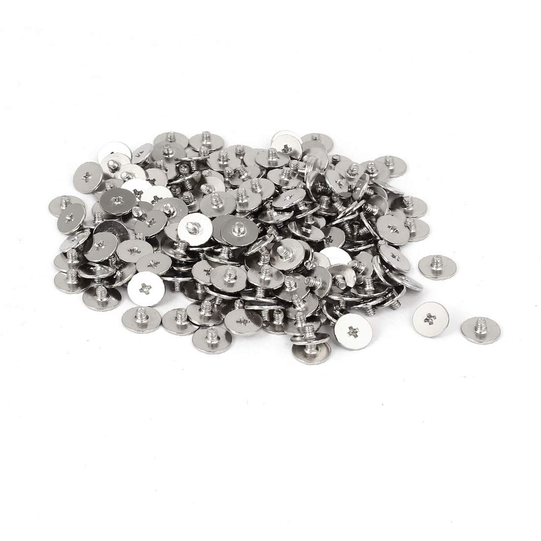 New Lon0167 2mmx2mm Nickel Featured Plated Flat Head reliable efficacy Ultrashort Notebook laptop Computer Screw 200pcs(id:8f1 ac 73 cde)