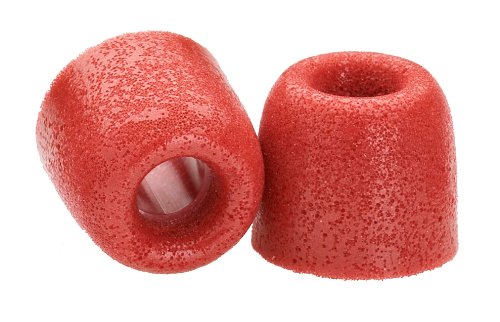 Comply Foam Premium Earphone Tips - Isolation T-400 (Red, 3 Pairs, Medium)