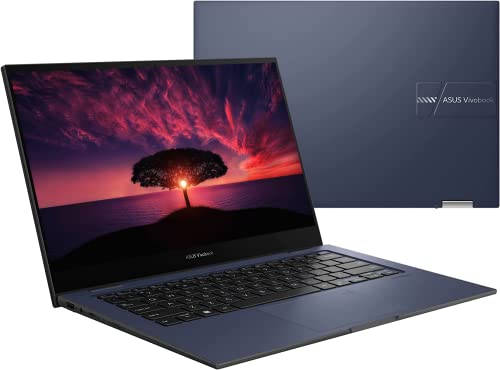 ASUS Vivobook 2-in-1 Convertible Laptop, 14" HD Touchscreen, Intel Celeron N4500, Windows 11 Home, 4GB RAM, 64GB eMMC, 512GB SSD, NumberPad, Type-C, 1-Year Microsoft 365 Personal, PCM Stylus Pen