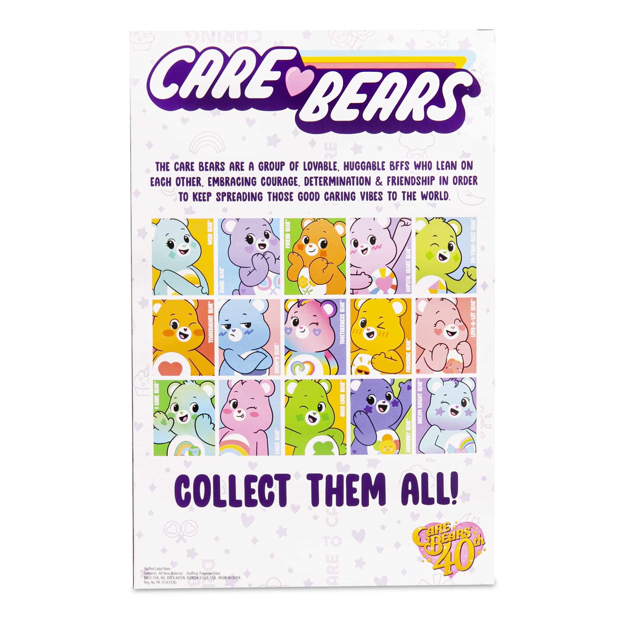 Care Bears 14" Medium Plush - Dream Bright Bear - Light Blue Plushie for Ages 4+ β Stuffed Animal, Soft and Cuddly β Good for Girls and Boys, Employees, Collectors, Great Valentines Day Gift for Kids