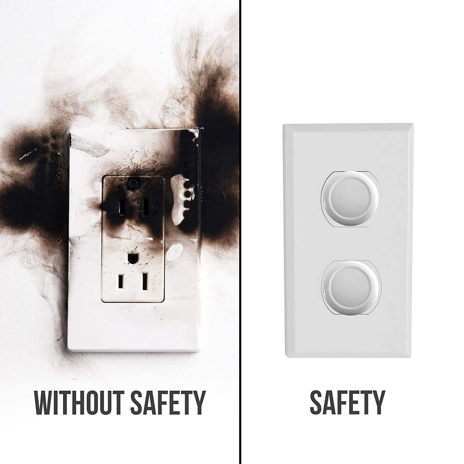 60 Pack Outlet Plugs Covers [Protect Your Child] Child Proof - Best Safety Electrical Power Socket Plug Wall Cover Protector